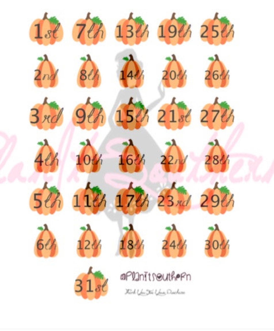Pumpkin Number Icons / Planner Stickers / Planner Icon / Travelers ...