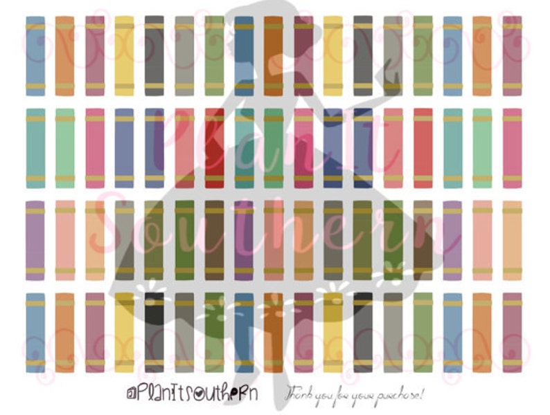 Book Spine / Planner Stickers / Planner Icon / Travelers - Etsy