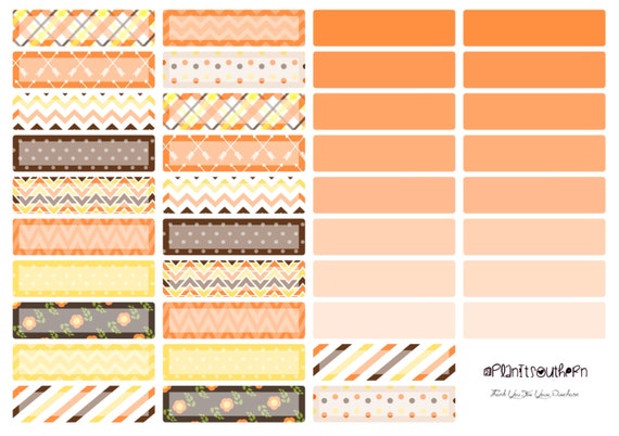 Fall Themed Label Boxes / Planner Stickers / Planner Icon / | Etsy