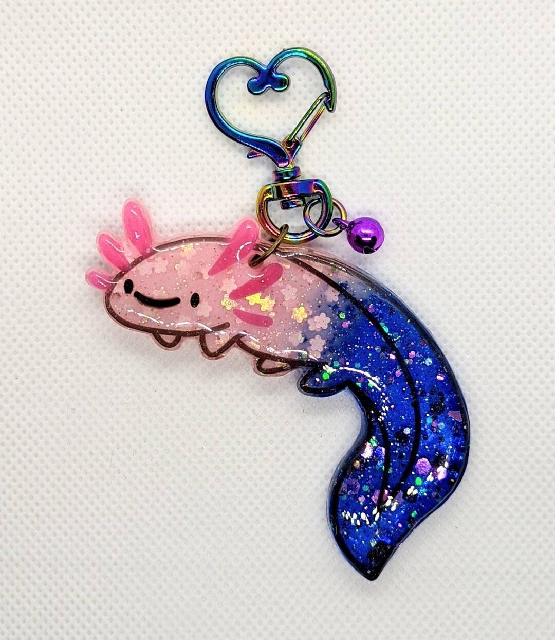 Cute Axolotl Keychain - Etsy