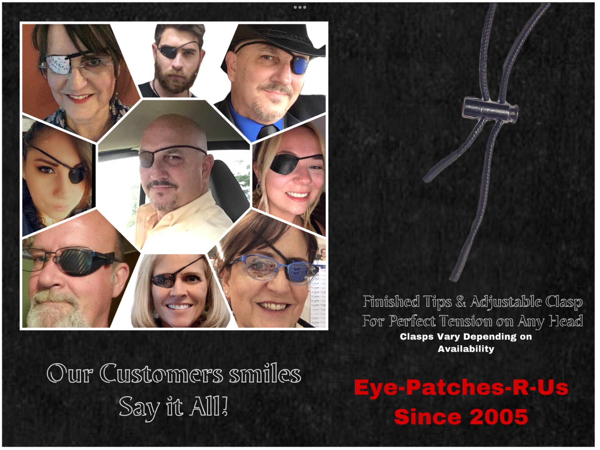 Harley Themed Handmade Leather Eye Patch Congressman Dan - Etsy Australia