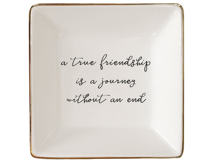 Friendship Gift Jewelry Ring Holder Trinket Tray or Dish - Etsy
