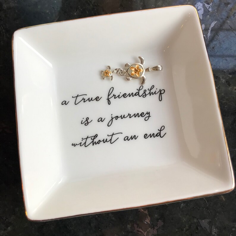 Friendship Gift | Jewelry Ring Holder | Trinket Tray or Dish- Birthday ...