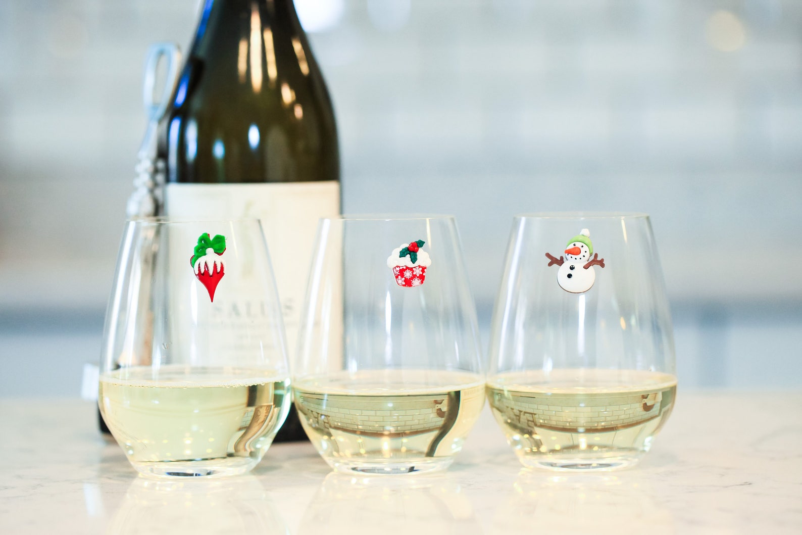 Christmas Magnetic Wine Glass Charms for Entertaining - Christmas Gift ...