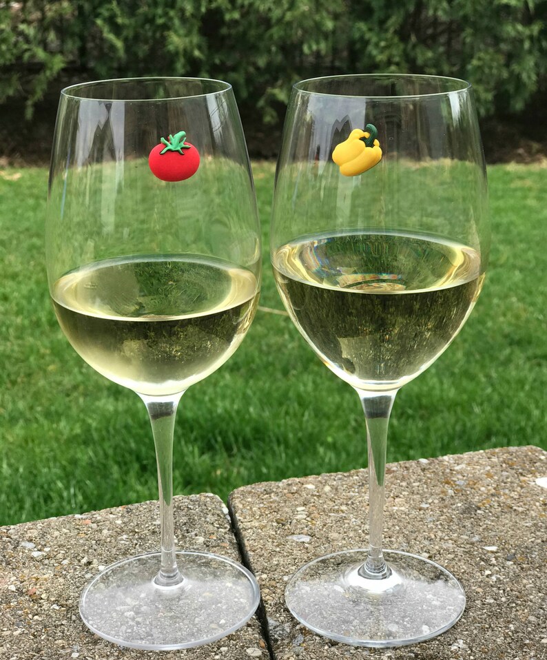 Magnetic Wine Glass Charms Gift for the Gardener Great Gift - Etsy