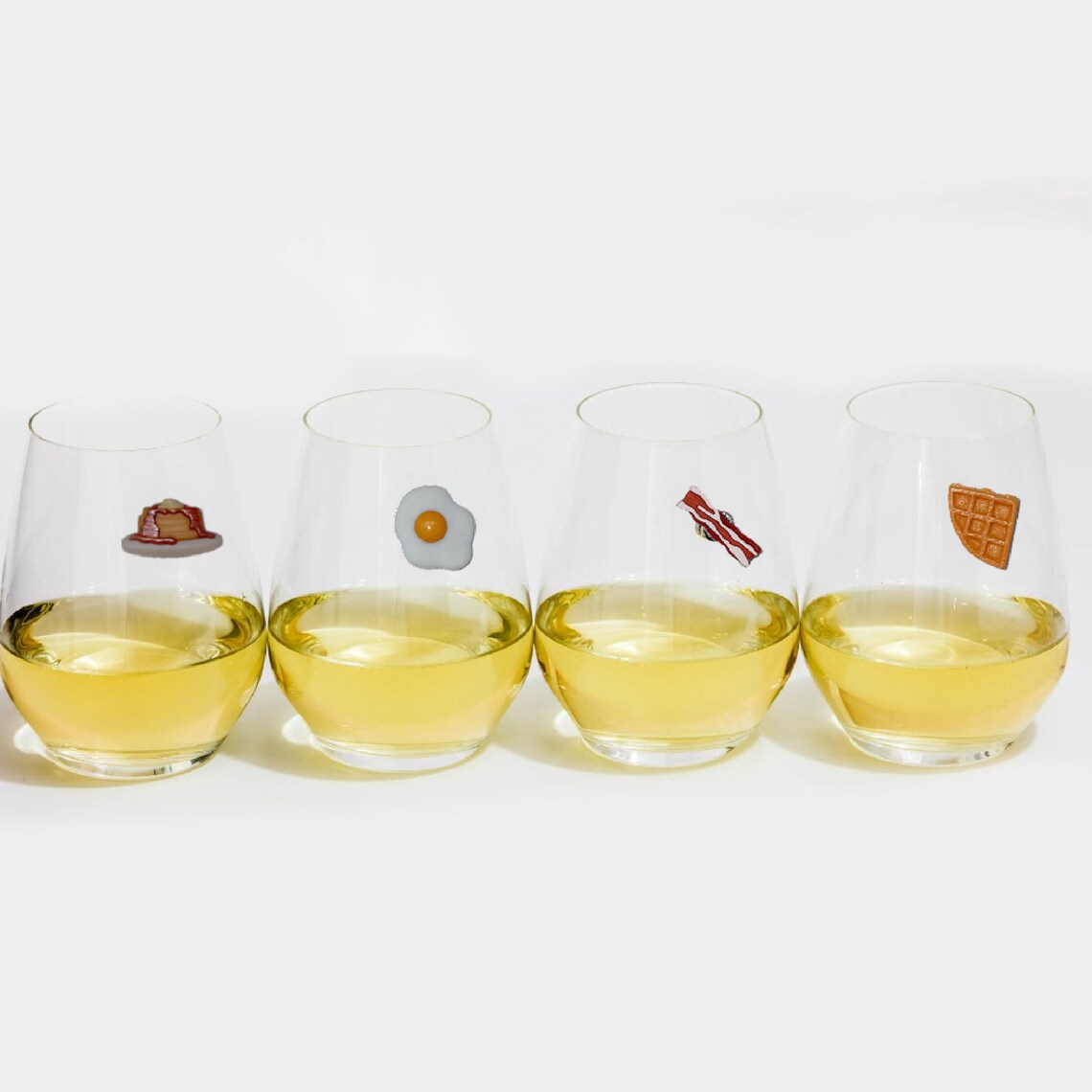 Brunch Magnetic Wine Glass Charms, Bridal Shower Wine Charms, Hostess ...
