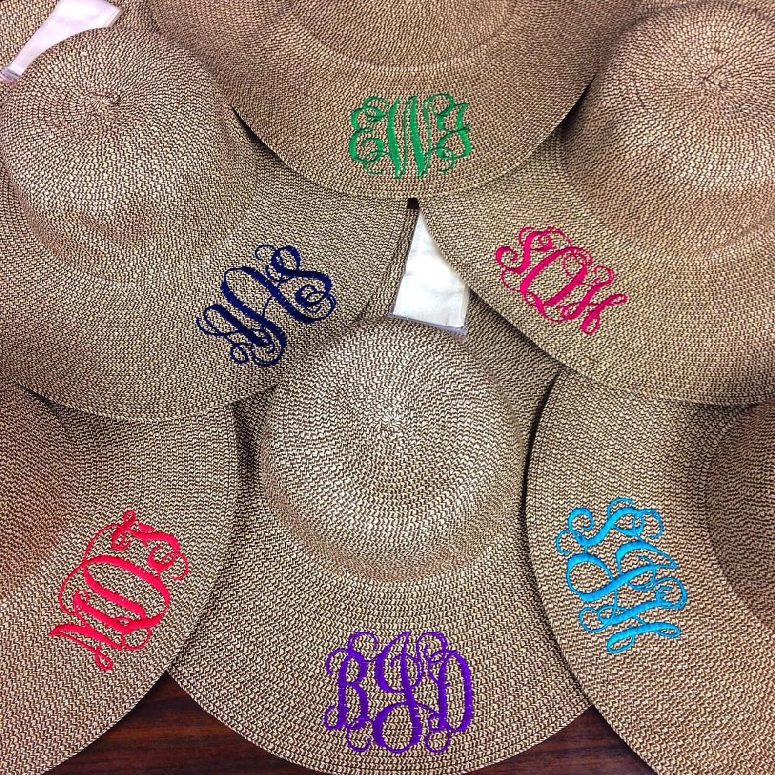 Custom Embroidered Floppy Sun Hat - Etsy