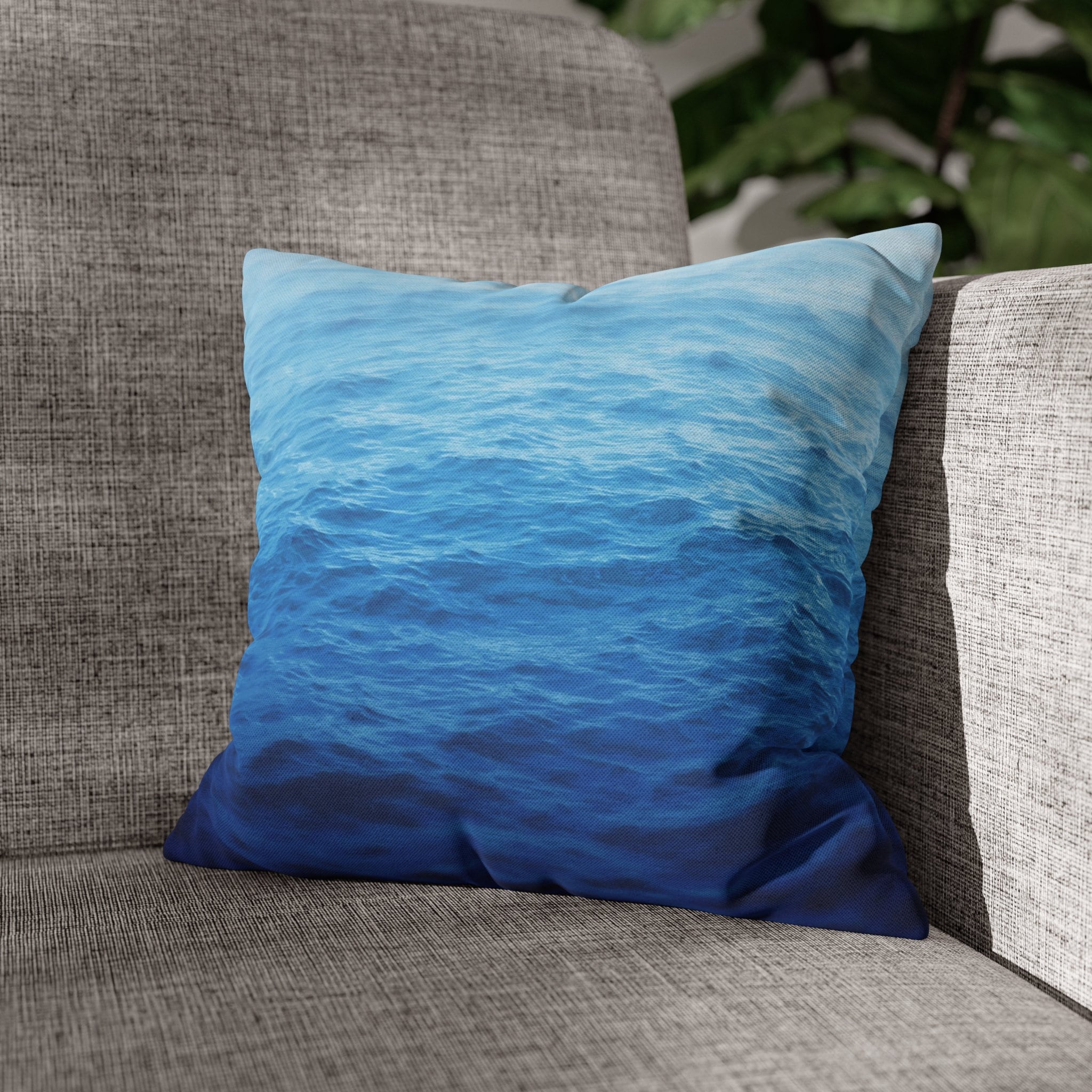 Caribbean Waters Throw Pillow Tropical Blue Ombre Ocean - Etsy