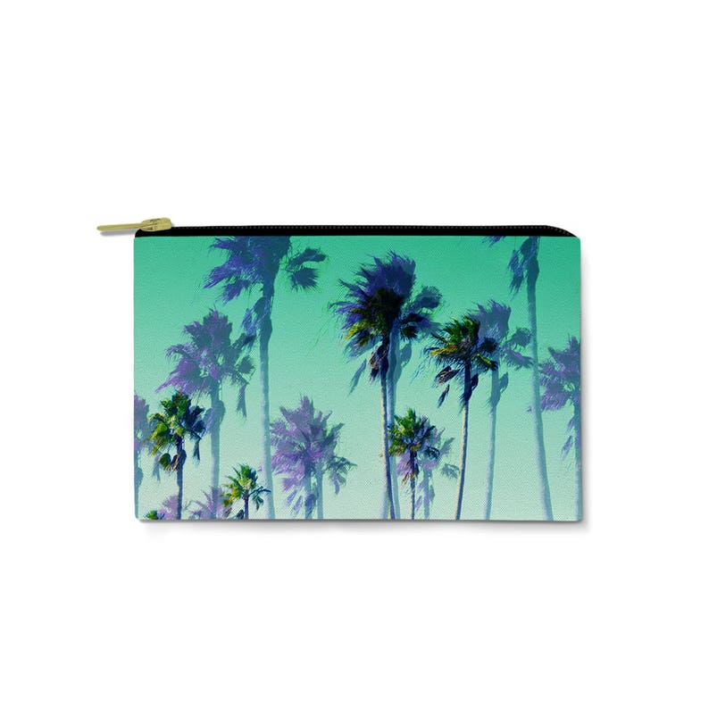 Jungle Green Palms Carry-All Pouch Palm Trees Style Zip | Etsy