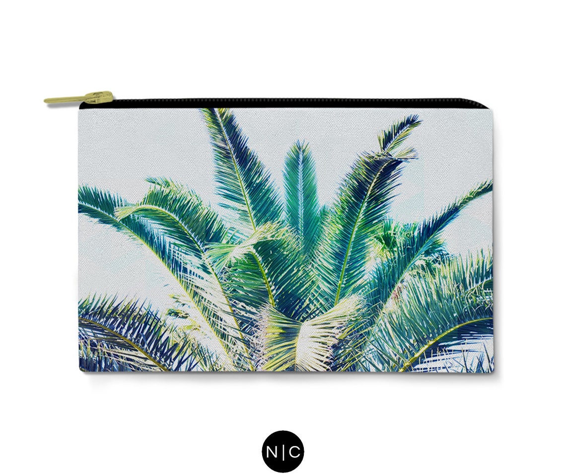 Summer Green Palms Carry-all Pouch Palm Trees Style Zip - Etsy