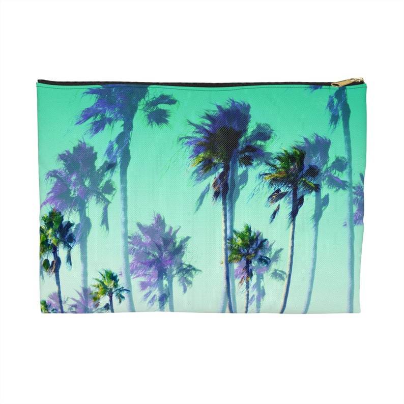 Jungle Green Palms Carry-all Pouch Palm Trees Style Zip - Etsy