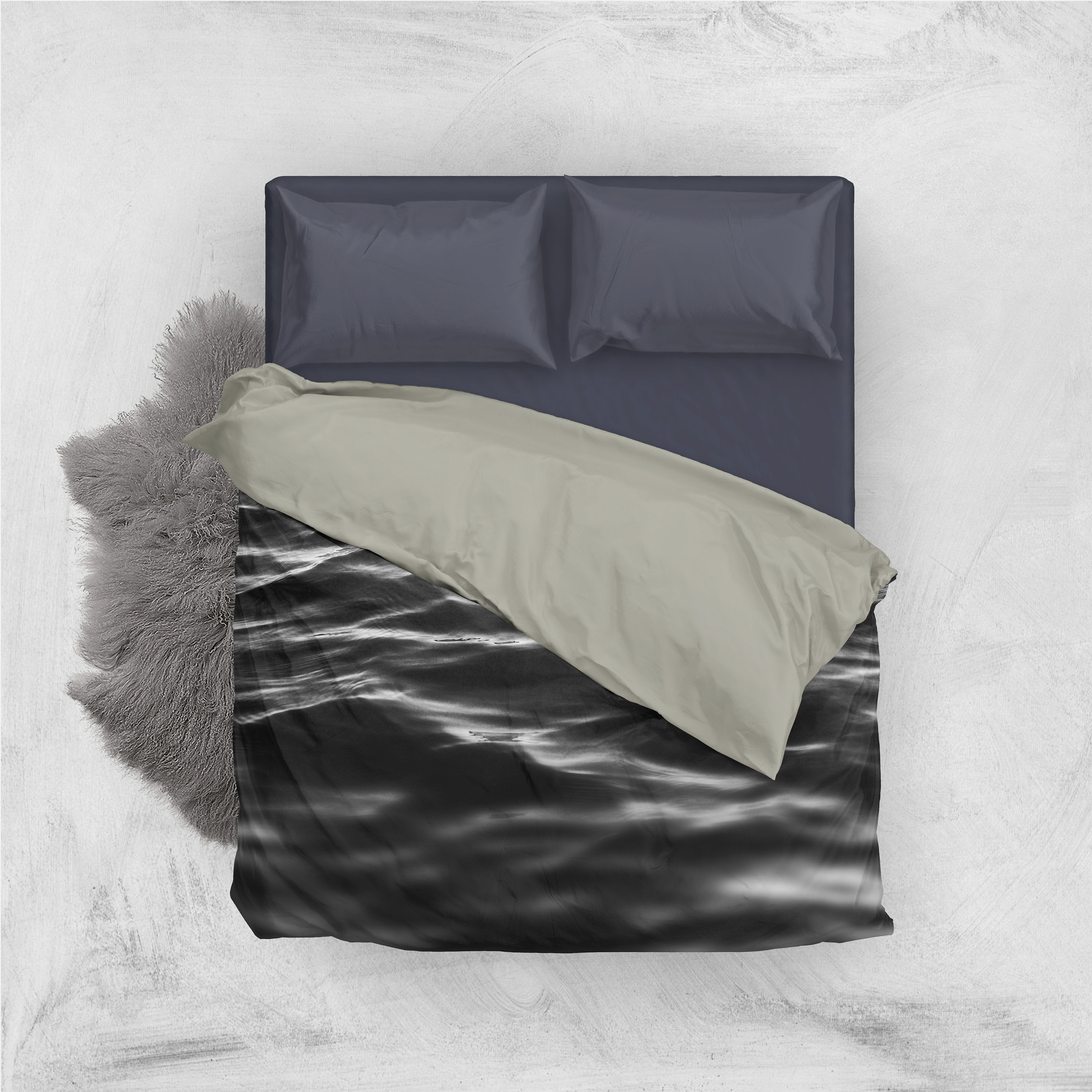 Black Waters Duvet Cover Beach Ocean Surf Style Bedding - Etsy