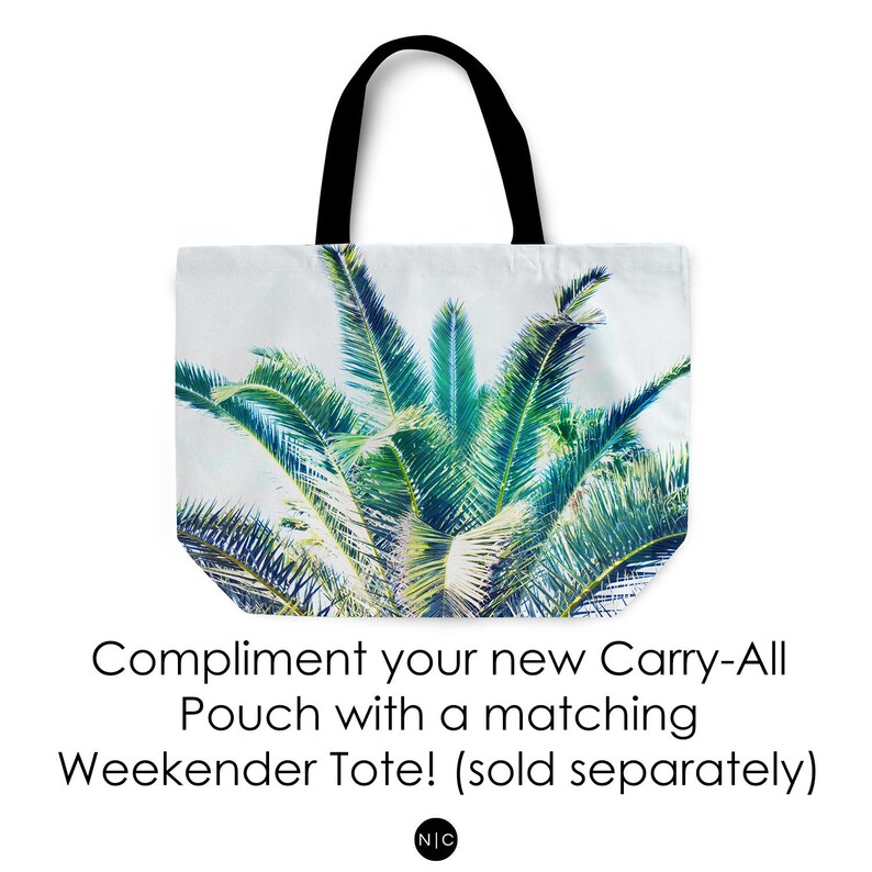 Summer Green Palms Carry-all Pouch Palm Trees Style Zip - Etsy