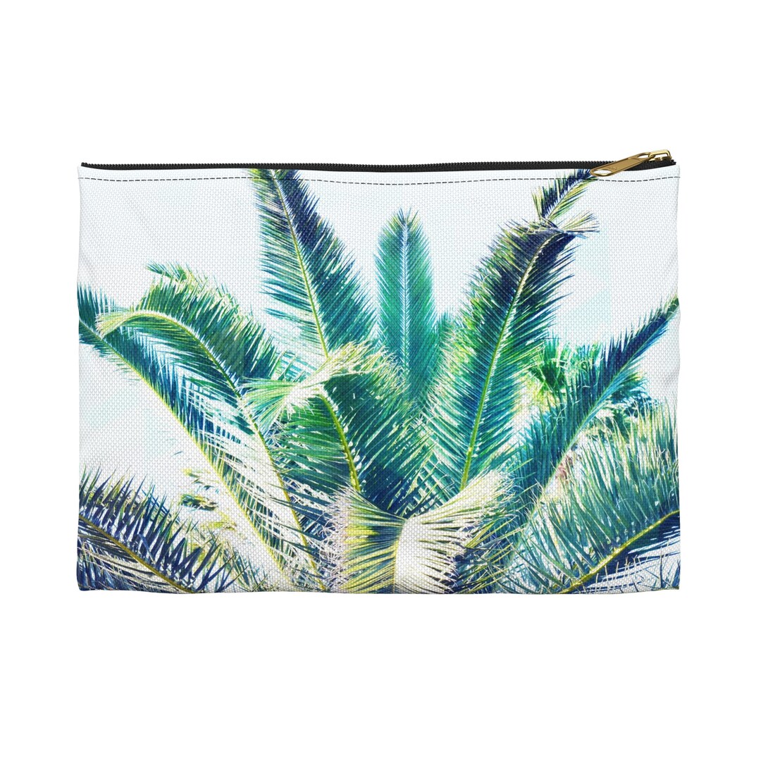 Summer Green Palms Carry-all Pouch, Palm Trees Style Zip Clutch ...