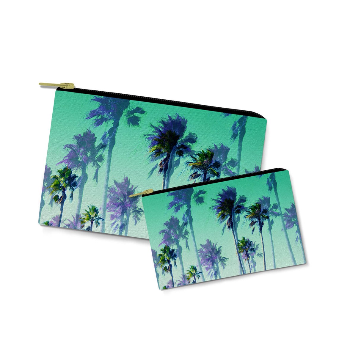 Jungle Green Palms Carry-all Pouch Palm Trees Style Zip - Etsy