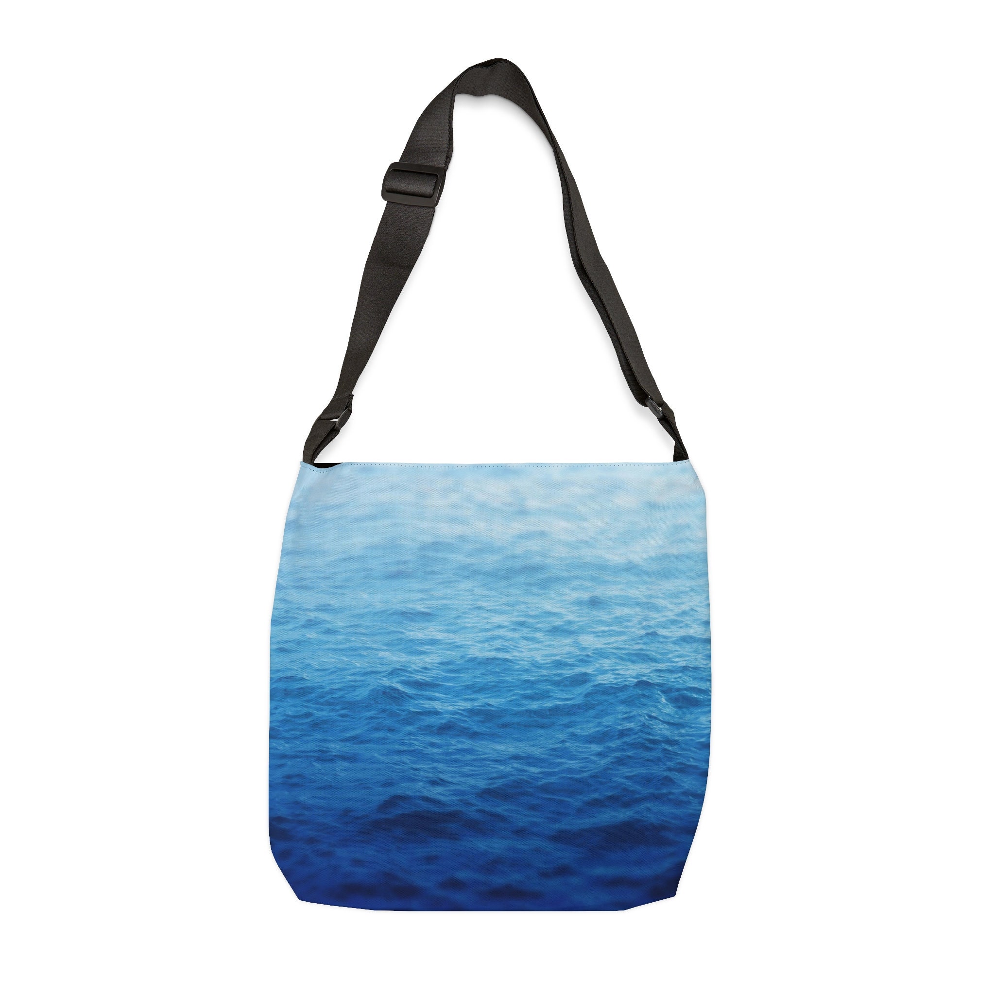 Caribbean Waters Tote Bag, Blue Ocean Water Style Carrier Sling Tote ...