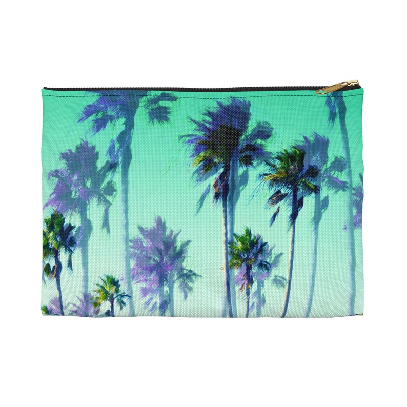 Jungle Green Palms Carry-all Pouch Palm Trees Style Zip - Etsy