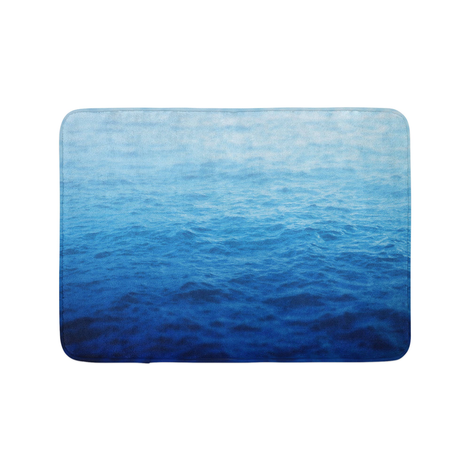 Caribbean Waters Bath Mat Ocean Ombre Blue Beach Surf Style - Etsy