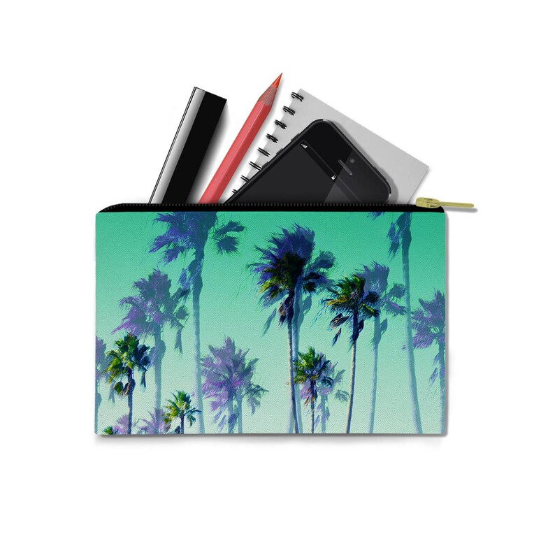 Jungle Green Palms Carry-all Pouch Palm Trees Style Zip - Etsy
