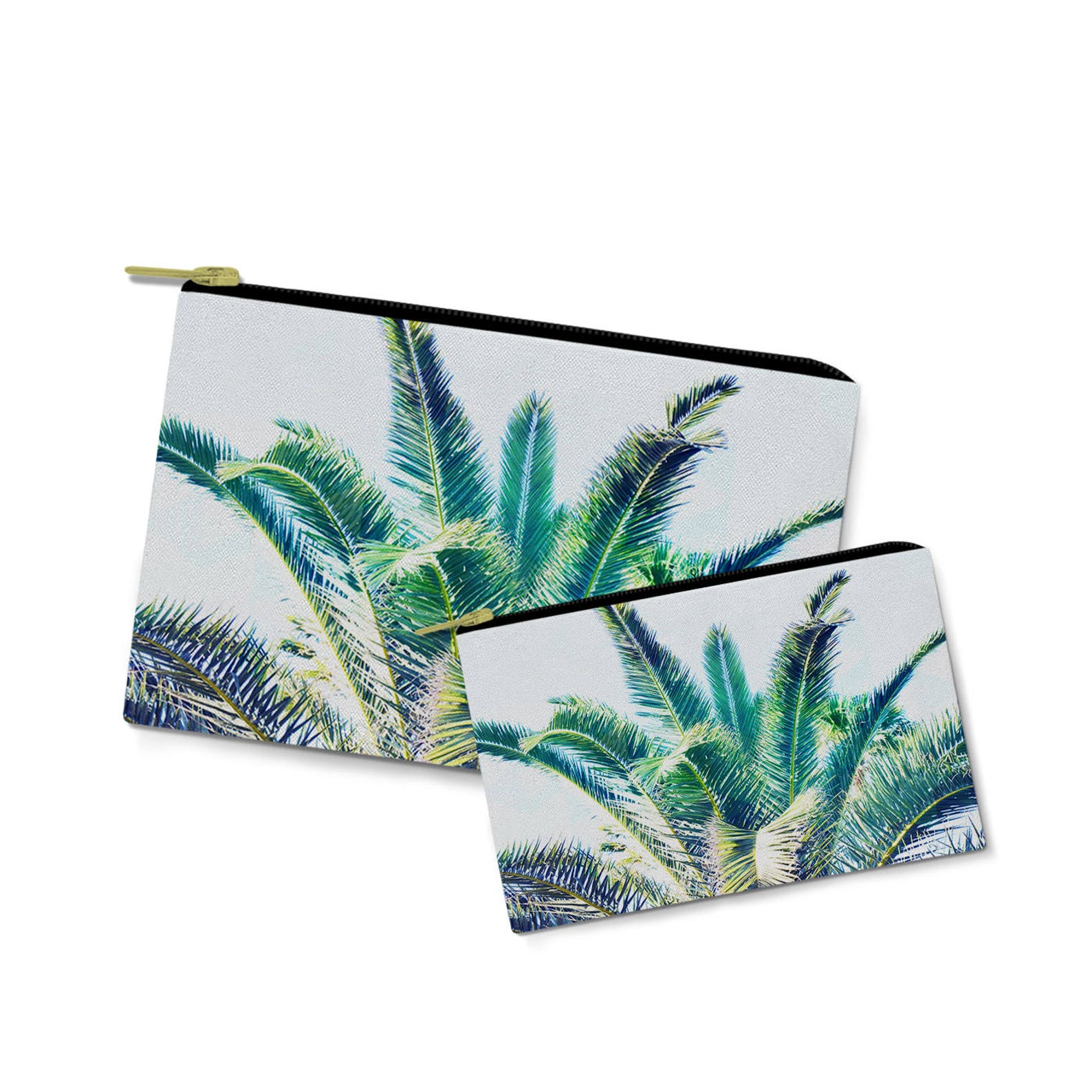 Summer Green Palms Carry-all Pouch Palm Trees Style Zip - Etsy