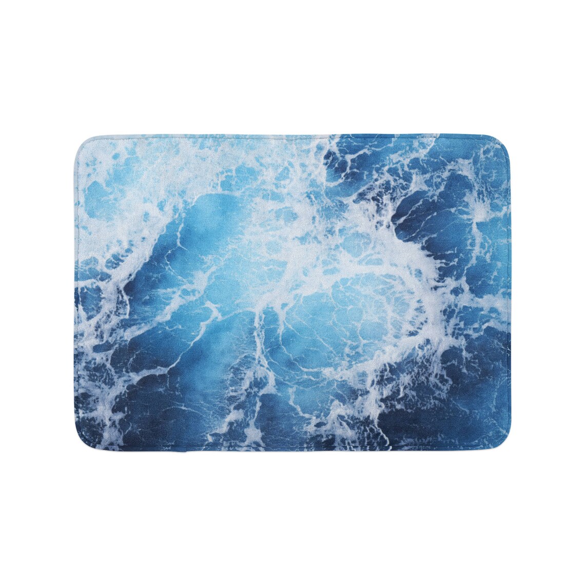Blue Ocean Surf Bath Mat Beach Surf Bohemian Chic Ocean - Etsy