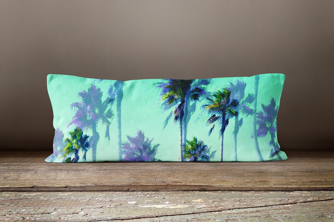Jungle Green Palms Body Pillow 20x54 Inch Lumbar Pillow - Etsy
