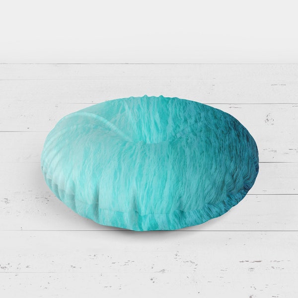 Turquoise Pouf - Etsy