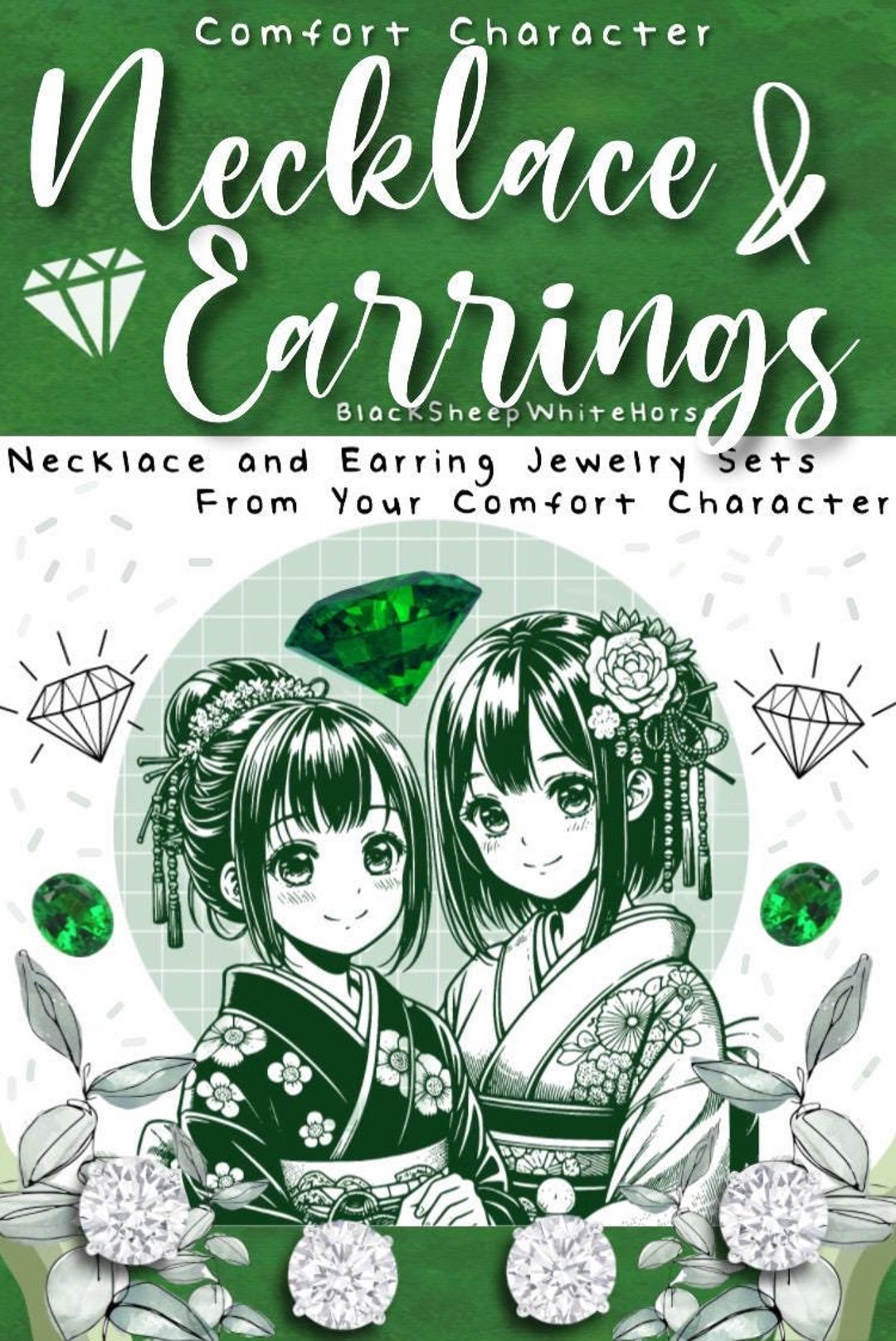 Custom Character Jewelry Set: Fandom Necklace and Earrings - Etsy