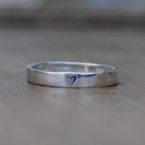 Heart imprint ring Etsy