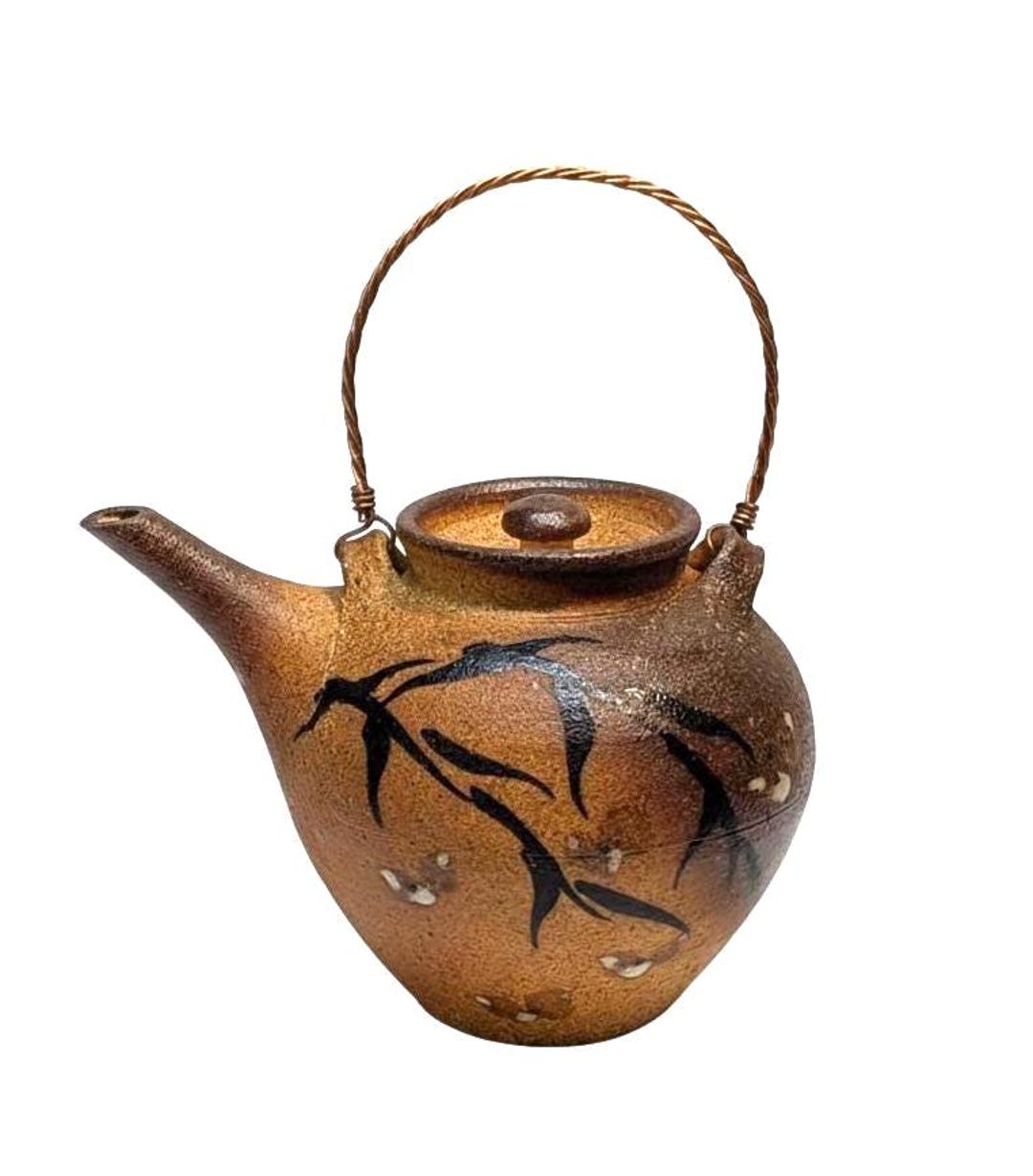 Heerspink & Porter Studio Pottery Teapot | Wood Fired Stoneware | Iron ...