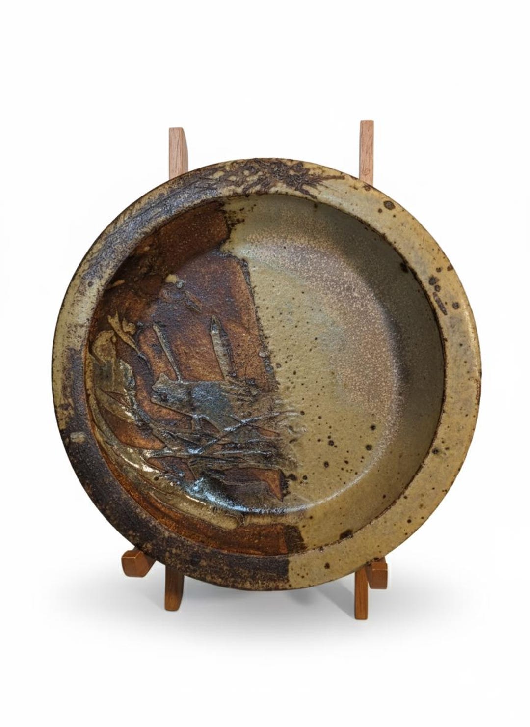 Michael Moran Studio Pottery Plate: Signed Stoneware, Montana Artist - Etsy