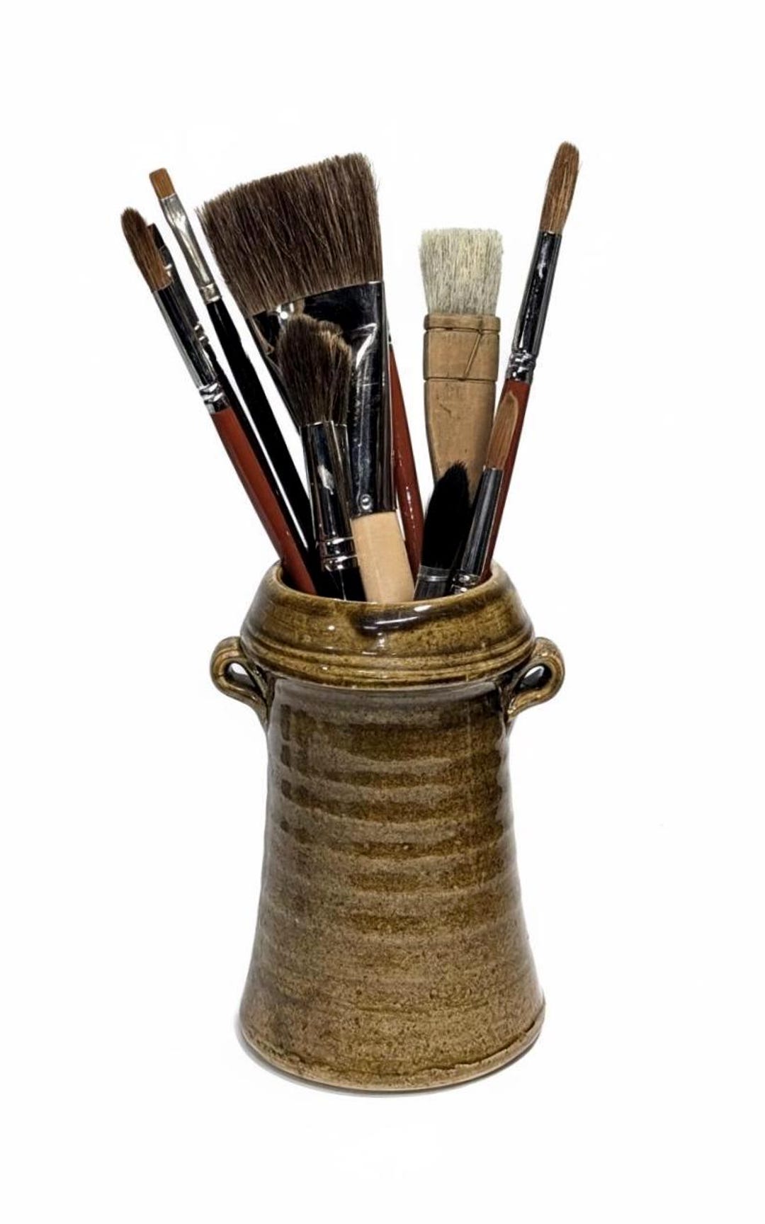 Justin Teilhet Studio Pottery Vase/crock | Hand Thrown Brown Stoneware ...