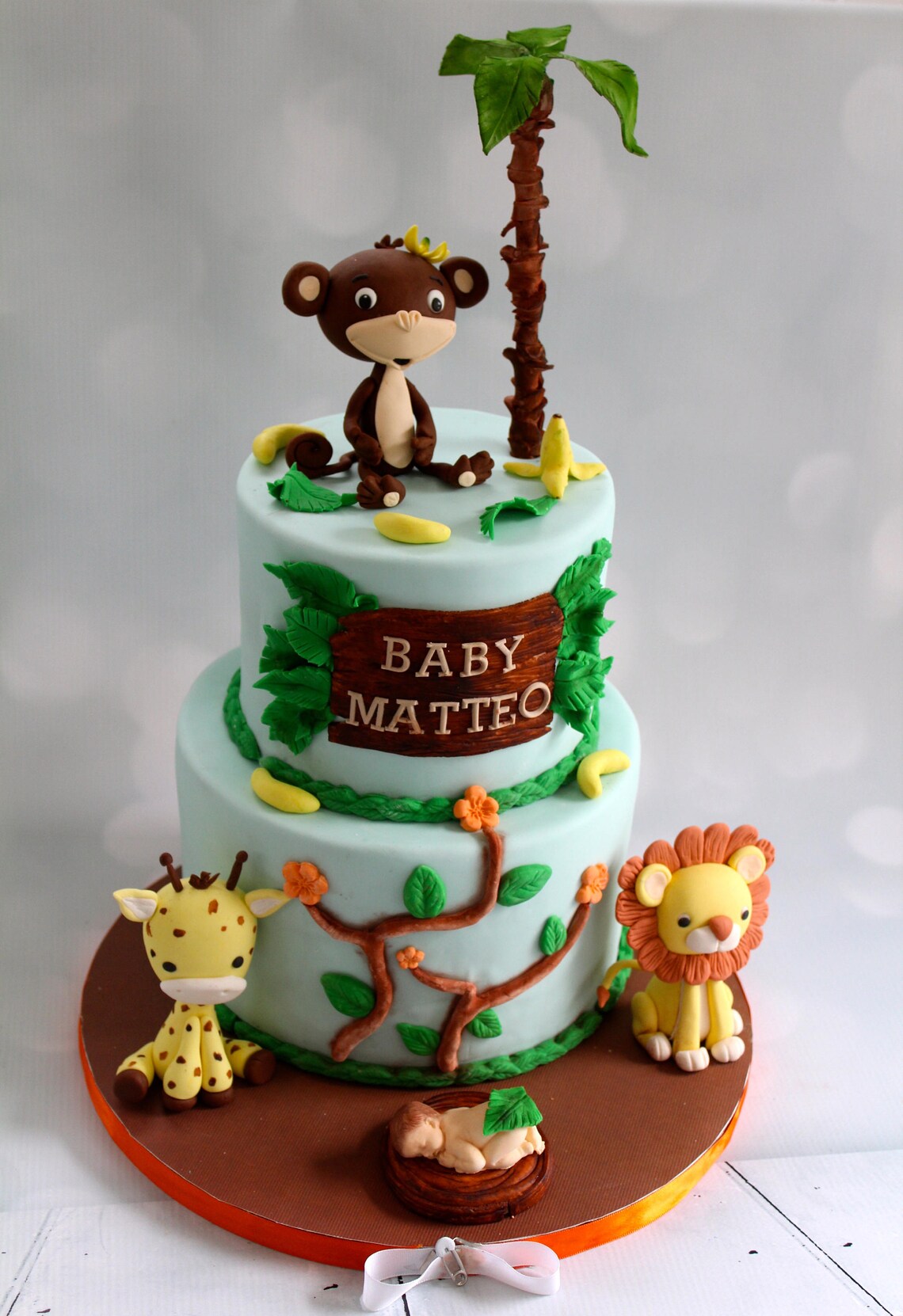 Fondant Lion Gumpaste Lion Safari Cake Topper Edible Lion Edible Cake ...