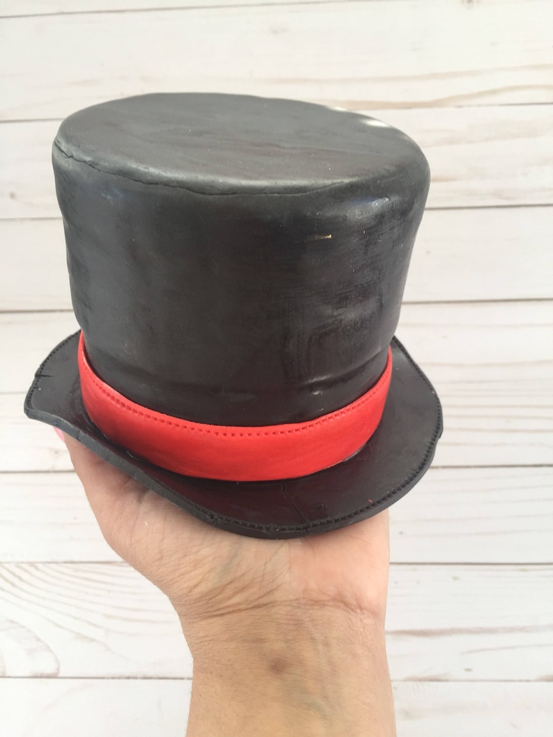 Top Hat Cake Topper Gumpaste Top Hat Fondant Top Hat - Etsy
