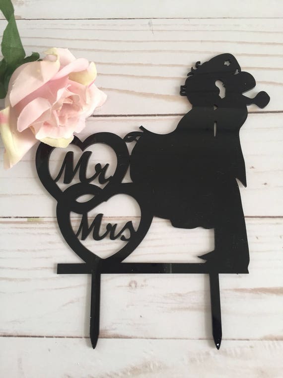 Wedding Cake Topper Mr. & Mrs. Cake Topper Marry Me Topper She | Etsy