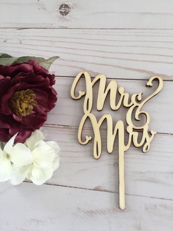 Wedding Cake Topper Mr. & Mrs. Cake Topper Marry Me Topper | Etsy