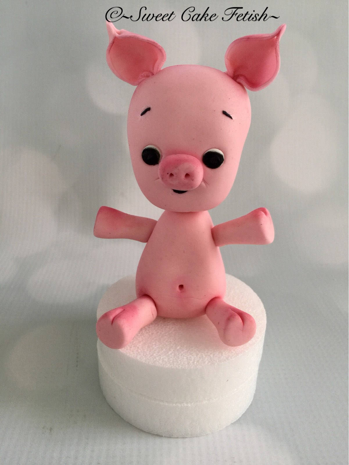 Fondant pig Gumpaste pig Farm cake topper Edible Pig Edible | Etsy