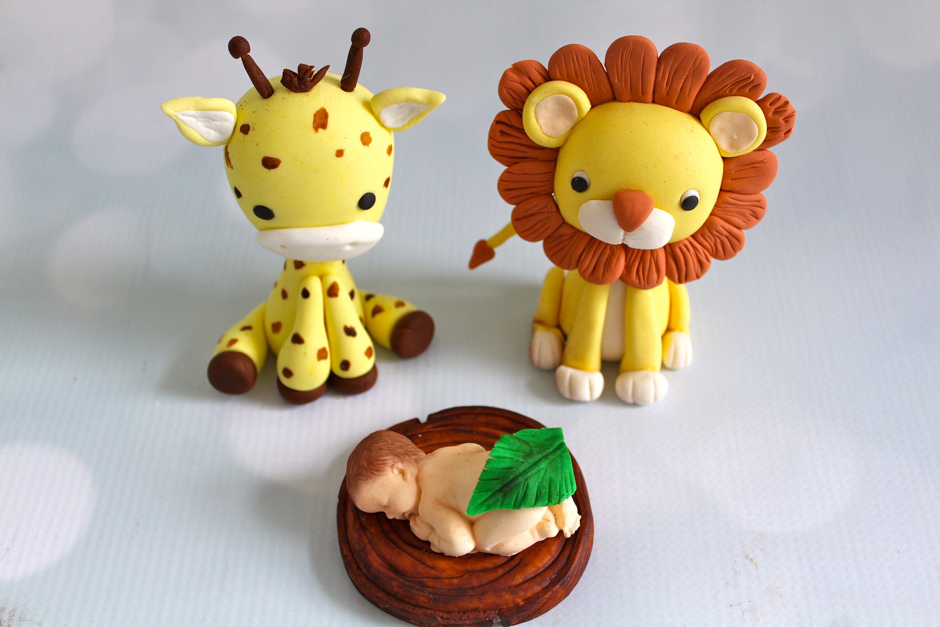 Fondant Lion Gumpaste Lion Safari Cake Topper Edible Lion Edible Cake ...