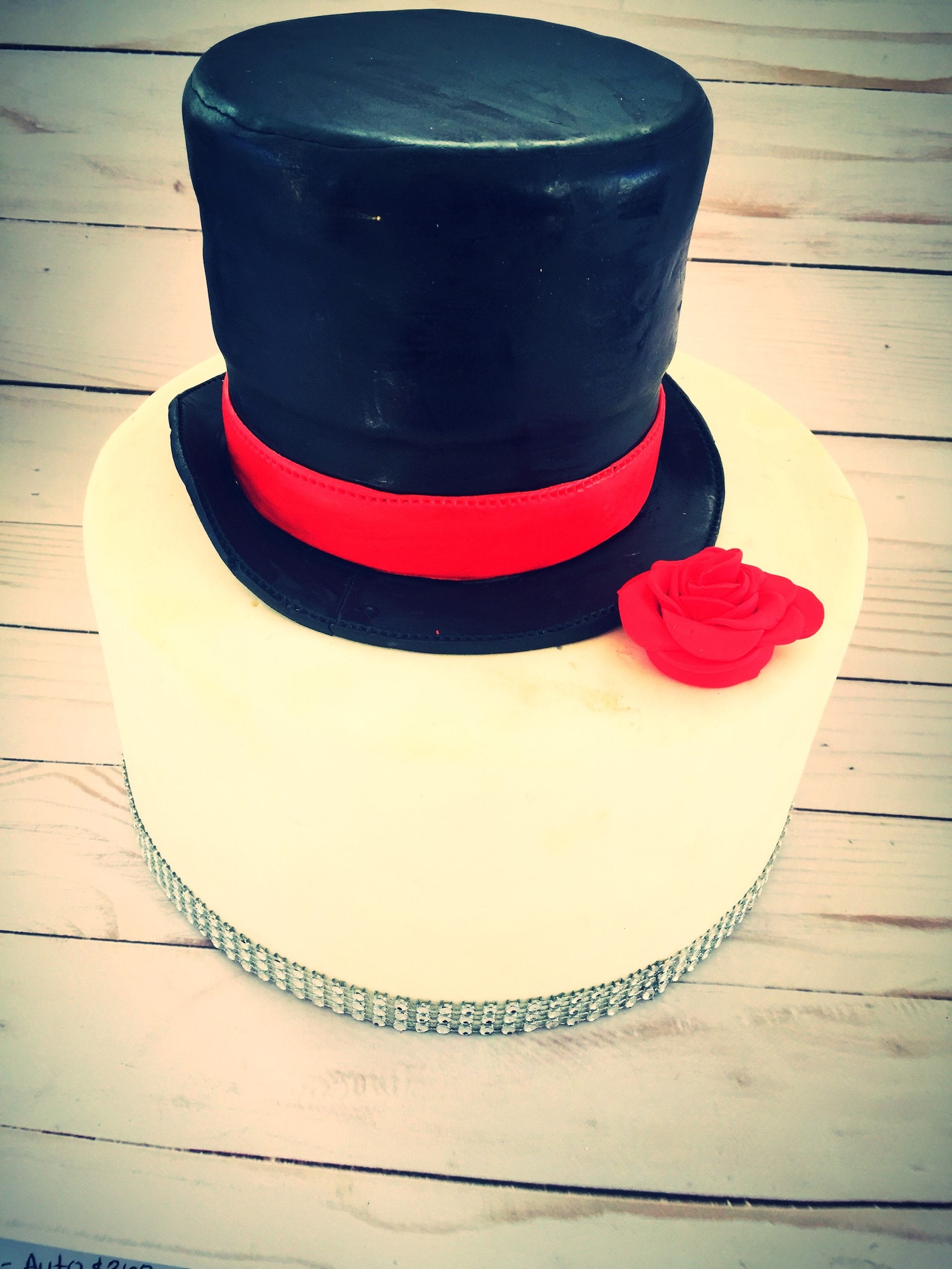 Top Hat Cake Topper Gumpaste Top Hat Fondant Top Hat - Etsy