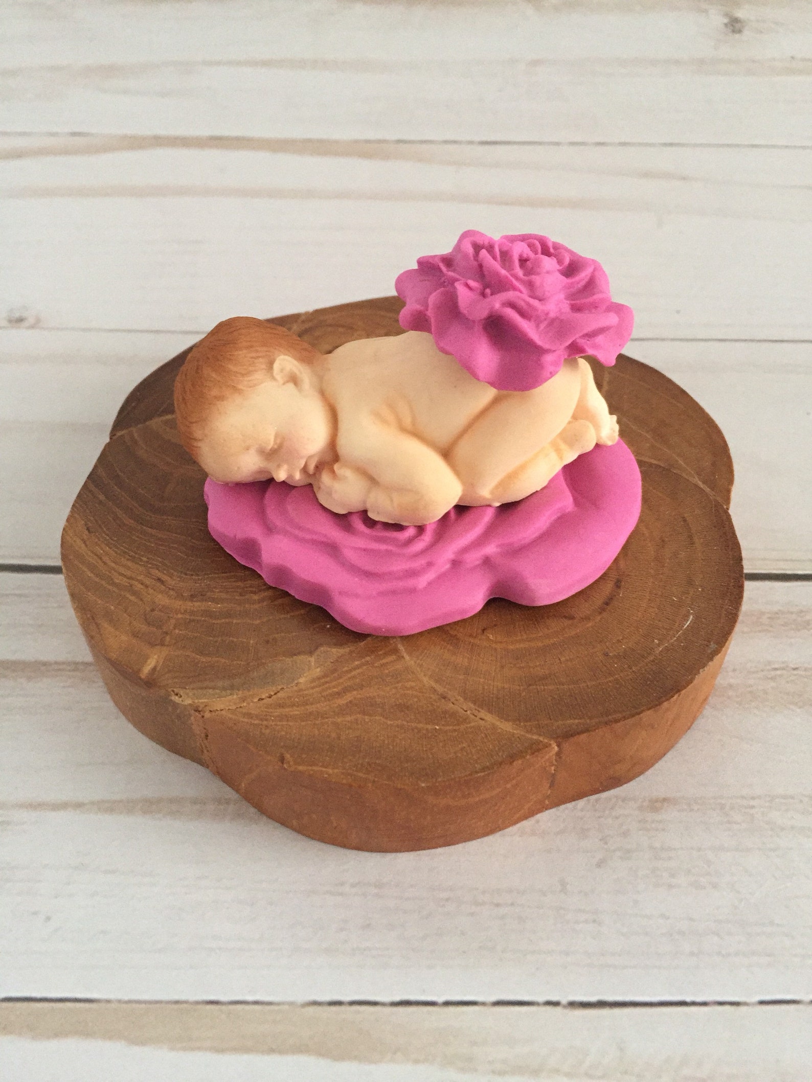 Babygirl Cake Topper Gumpaste Baby Baby Cake Topper Fondant Cake Topper ...