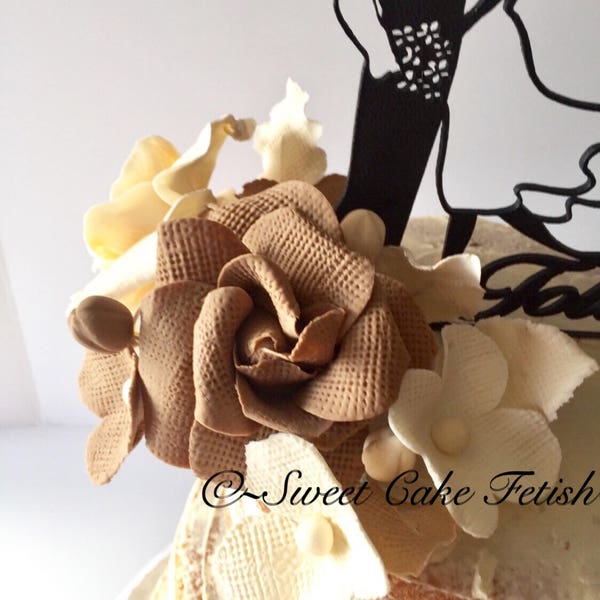 Burlap Cake Topper - Etsy