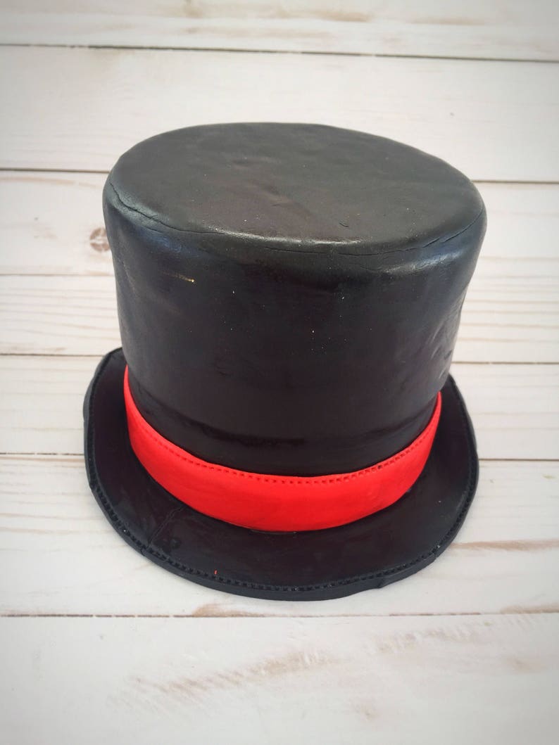 Top Hat Cake Topper Gumpaste Top Hat Fondant Top Hat - Etsy