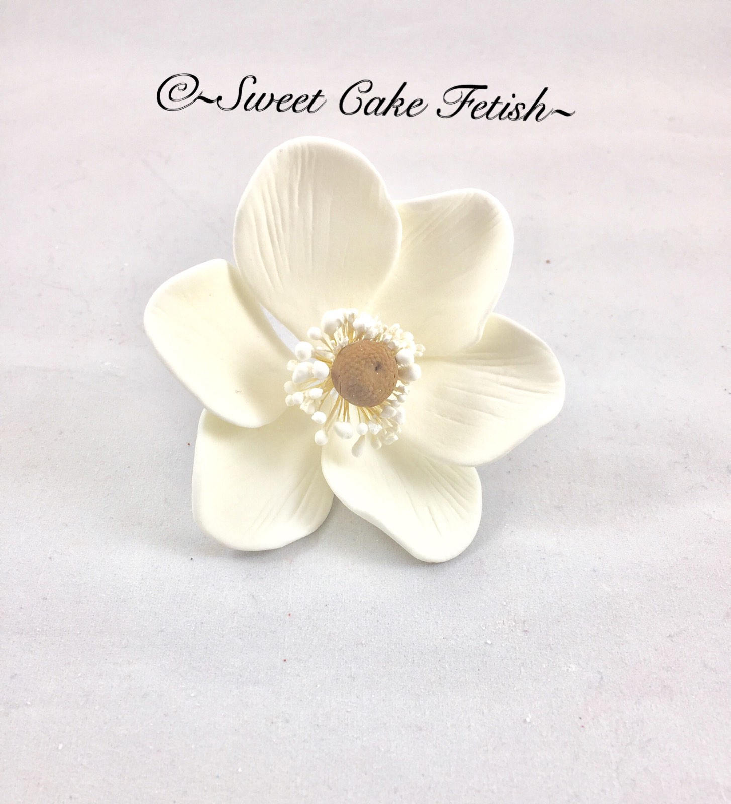TWO Poppy Anemone Sugar Flower Cake Topper Gumpaste Flower Flower ...