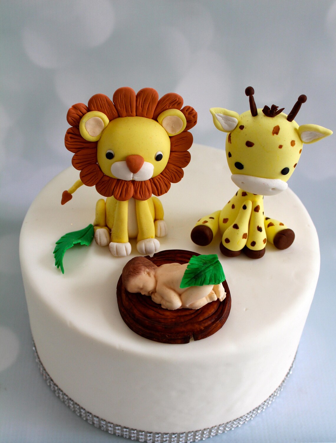 Fondant Lion Gumpaste Lion Safari Cake Topper Edible Lion Edible Cake ...