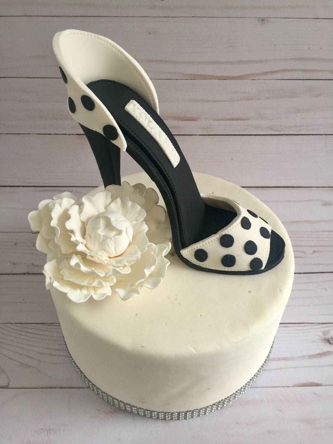Gumpaste High Heel Shoe Cake Topper Fondant High Heel Sugar Shoes for ...
