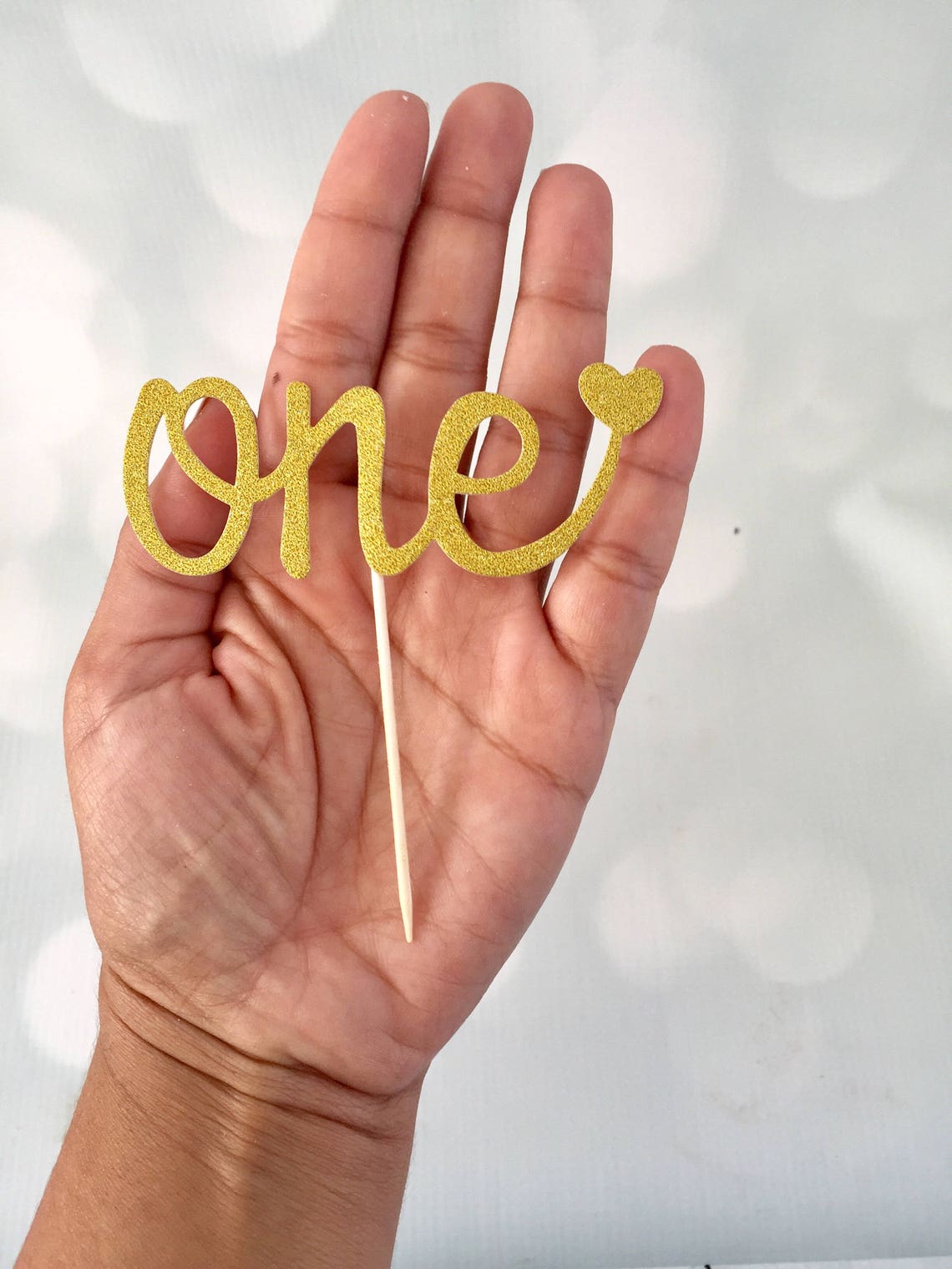One Cake Topper One Cupcake Topper Gold Glitter Topper First - Etsy