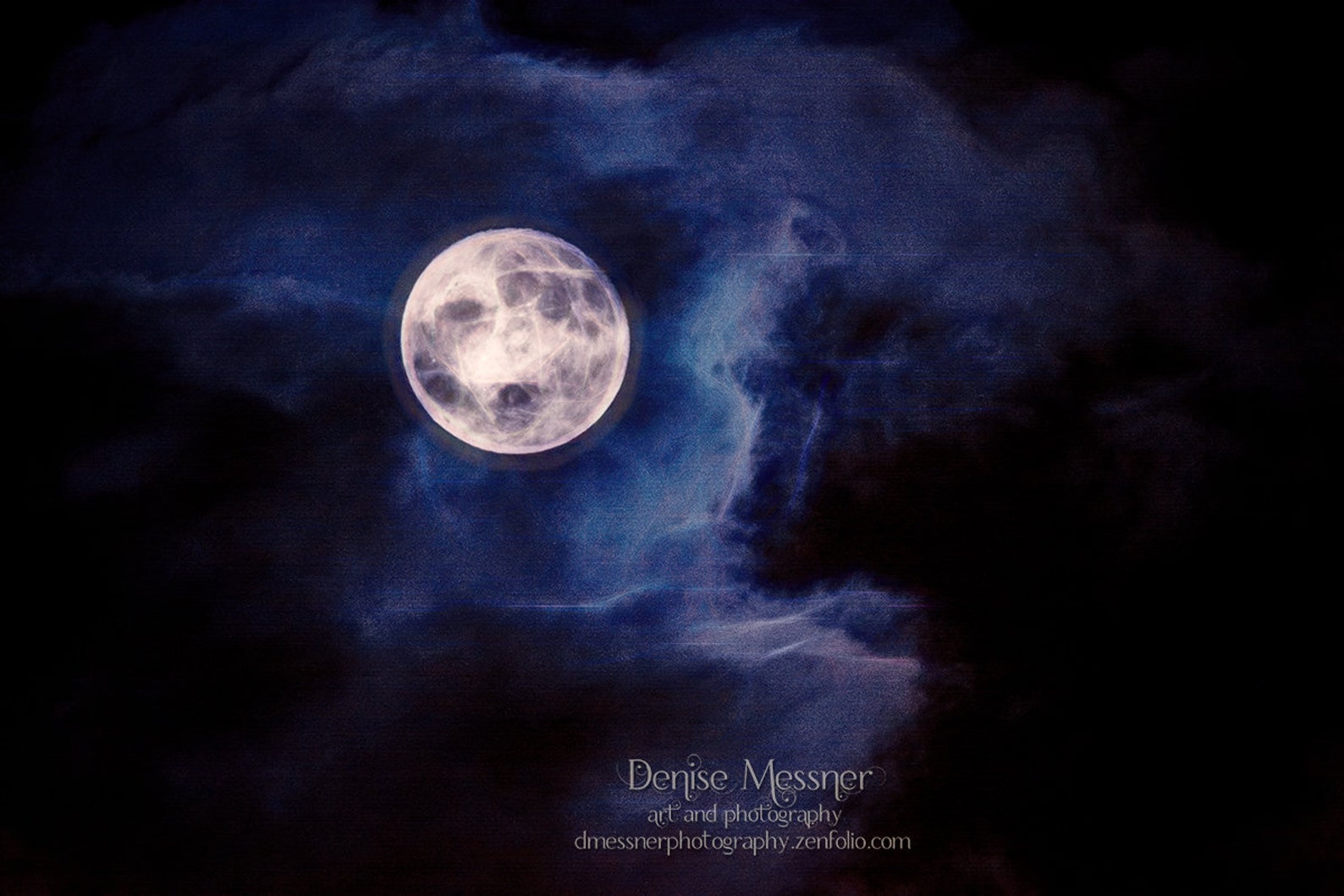Dramatic Full Moon Fine Art Photography Print, Astrophotography, Night ...