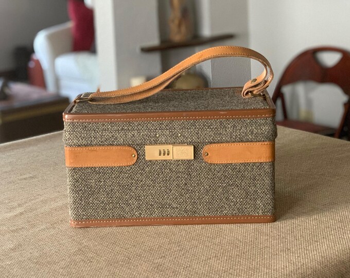 Vintage Hartmann Train Case 1970s Luggage Travel Case Tweed and Leather ...