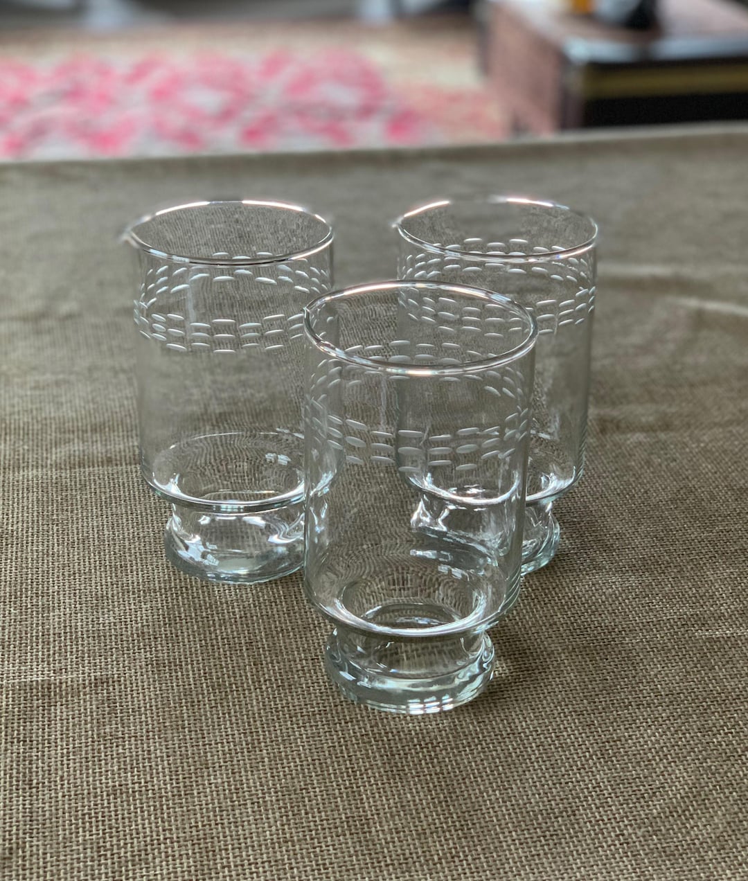 Vintage Martini Pitcher | Princess House Etched Glass | Mid Century ...
