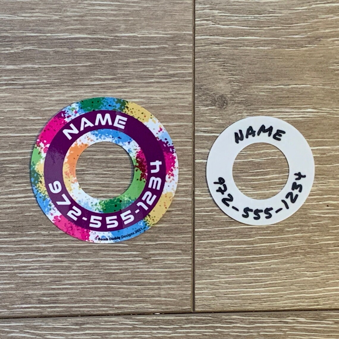 Disc Golf Labels Clear Minis Personalized - Etsy